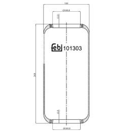 febi bilstein 101303 Vorderachse rechts 100mm f&uuml;r IVECO