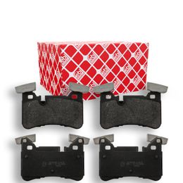 febi bilstein Bremsbelagsatz, Scheibenbremse 116132 Hinterachse f&uuml;r Mercedes