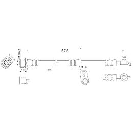ATE Bremsschlauch 24526305753 f&uuml;r TOYOTA