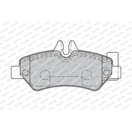 Ferodo Bremsbelagsatz, Scheibenbremse fvr1780 f&uuml;r MERCEDES-BENZ VW
