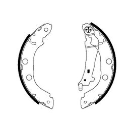 Hella Bremsbackensatz 8db355001751 f&uuml;r INFINITI RENAULT