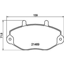Hella Bremsbelagsatz, Scheibenbremse 8db355006401 f&uuml;r Ford (JMC)