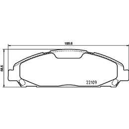 Hella Bremsbelagsatz, Scheibenbremse 8db355032991 f&uuml;r Ford