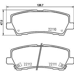 Hella Bremsbelagsatz, Scheibenbremse 8db355036441 f&uuml;r Ford