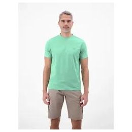 T-Shirt Lerros "T-Shirt in Cool & Dry Qualit&auml;t", Damen, Gr. L, mint water, 75% Baumwolle, 25% Polyester, Rundhals, Shirts T-Shirt, Feuchtigkeitsregulierend, hoher Tragekomfort, Einfarbig, Kurzarm