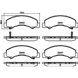 Hella Bremsbelagsatz, Scheibenbremse 8db355040791 f&uuml;r ISUZU