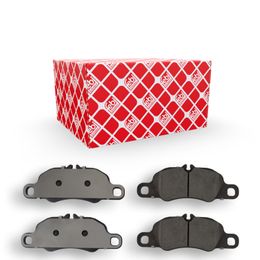 febi bilstein Bremsbelagsatz, Scheibenbremse 116172 Vorderachse f&uuml;r Porsche