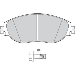 Valeo Bremsbelagsatz, Scheibenbremse 302889 Vorderachse f&uuml;r VW (SVW) CUPRA
