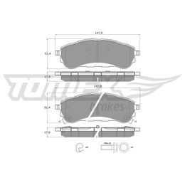 TOMEX BRAKES Bremsbelagsatz, Scheibenbremse tx1994 Hinterachse f&uuml;r Ford AUSTRALIA