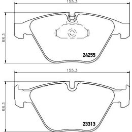 Hella Bremsbelagsatz, Scheibenbremse 8db355013931 f&uuml;r BMW (BRILLIANCE)