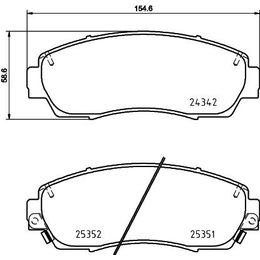 DON Bremsbelagsatz, Scheibenbremse pcp1502 f&uuml;r HAVAL HONDA ACURA Subaru (GAC)