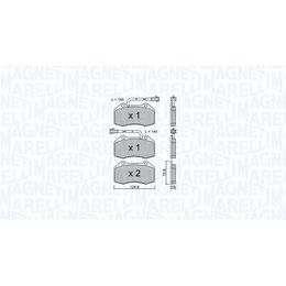 MAGNETI MARELLI Bremsbelagsatz, Scheibenbremse 363916061157 f&uuml;r ABARTH ALFA ROMEO