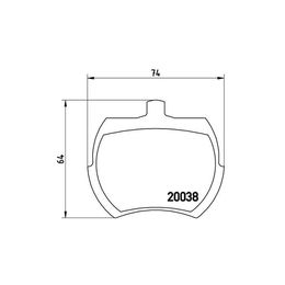 MAGNETI MARELLI Bremsbelagsatz, Scheibenbremse 363700452002 f&uuml;r INNOCENTI VAUXHALL AUSTIN FIAT MG ROVER TRIUMPH