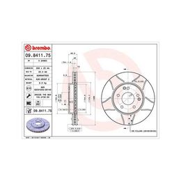 MAGNETI MARELLI Bremsscheibe 360406006905 Innenbel&uuml;ftet-Bel&uuml;ftung mit tropfenf&ouml;rmigen Fl&uuml;geln 288mm 25mm f&uuml;r MERCEDES-BENZ