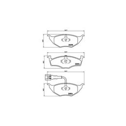 MAGNETI MARELLI Bremsbelagsatz, Scheibenbremse 363700485063 f&uuml;r VW
