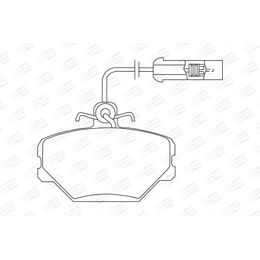 Champion Bremsbelagsatz, Scheibenbremse 571330ch f&uuml;r FIAT LANCIA