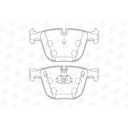 Champion Bremsbelagsatz, Scheibenbremse 571991ch f&uuml;r BMW ROLLS-ROYCE