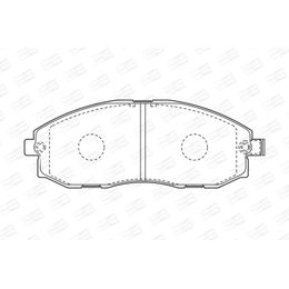 Champion Bremsbelagsatz, Scheibenbremse 572442ch f&uuml;r HYUNDAI
