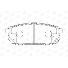 Champion Bremsbelagsatz, Scheibenbremse 572549ch f&uuml;r KIA