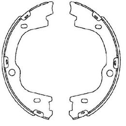 TEXTAR Bremsbackensatz, Feststellbremse 91076000 f&uuml;r HYUNDAI