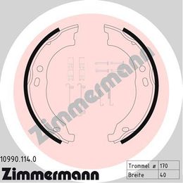 Zimmermann Bremsbackensatz, Feststellbremse 109901140 Hinterachse f&uuml;r Fiat Citro&euml;n/Peugeot