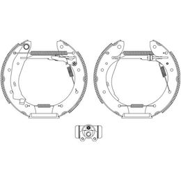 TEXTAR Bremsbackensatz Shoe Kit Pro 84053900 f&uuml;r Peugeot RENAULT