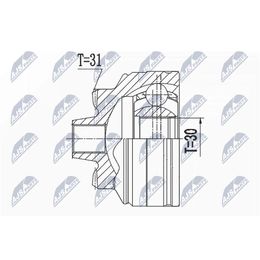 NTY Gelenksatz, Antriebswelle npzbm024 Hinterachse rechts f&uuml;r BMW