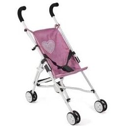 Bayer Chic 2000 Puppenbuggy CHIC2000 "Roma, Mini-Buggy", rosa (jeans pink), Puppenwagen, KinderB:29cm H:57cm T:50cm, Kunststoff, Metall, Stoff, B:29cm H:57cm T:50cm