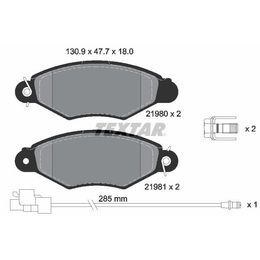 TEXTAR Bremsbelagsatz, Scheibenbremse 2198009 f&uuml;r RENAULT