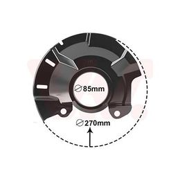 Van Wezel Spritzblech, Bremsscheibe 8323372 Vorderachse rechts f&uuml;r KIA