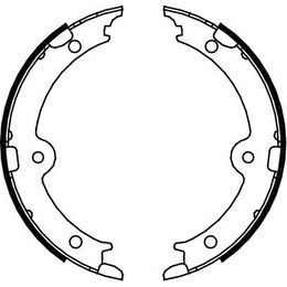 TRISCAN Bremsbackensatz, Feststellbremse 810013045 f&uuml;r LEXUS