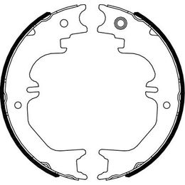 TRISCAN Bremsbackensatz, Feststellbremse 810013050 f&uuml;r LEXUS