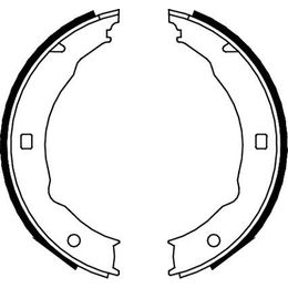TRISCAN Bremsbackensatz, Feststellbremse 810028050 f&uuml;r Peugeot