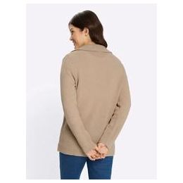 Strickjacke Classic Basics, Damen, Gr. 44, beige, 80% Polyacryl, 20% metallisierte Fasern, unifarben, Strickjacken Strickjacke