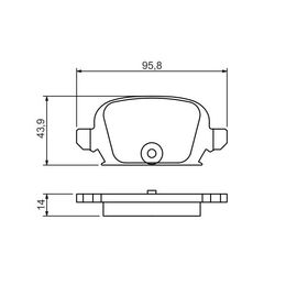 Bosch Bremsbelagsatz, Scheibenbremse 0986494340 f&uuml;r Opel HOLDEN Vaughall