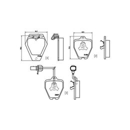 MAGNETI MARELLI Bremsbelagsatz, Scheibenbremse 363700485096 f&uuml;r Audi VW