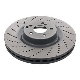 Blue Print Bremsscheibe adu174347 Vorderachse Gelocht 360mm f&uuml;r Mercedes