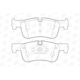 Champion Bremsbelagsatz, Scheibenbremse 573437ch f&uuml;r BMW