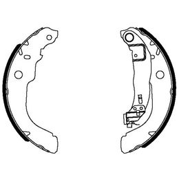 TEXTAR Bremsbackensatz Shoe Kit Pro 84084300 f&uuml;r Citro&euml;n