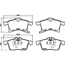 Hella Bremsbelagsatz, Scheibenbremse 8db355009221 f&uuml;r HOLDEN SATURN CHEVROLET Vaughall AC