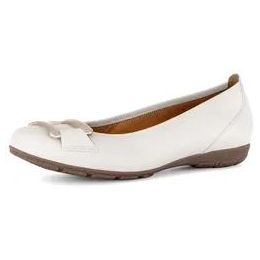Ballerina Gabor "Sportliche Ballerina", Damen, Gr. 37, creme, Schuhe Ballerina