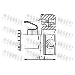 FEBEST Gelenk, L&auml;ngswelle 2011nitsha f&uuml;r CHRYSLER ALFAROME/FIAT/LANCI