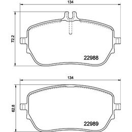 Hella Bremsbelagsatz, Scheibenbremse 8db355037961 f&uuml;r Mercedes