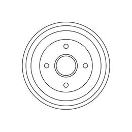 TRW Bremstrommel db4275 f&uuml;r Ford SSANGYONG