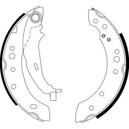 Hella Bremsbackensatz 8db355000271 f&uuml;r BAIC MITSUBISHI SMART HAIMA (FAW)