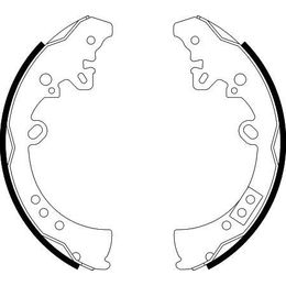 Hella Bremsbackensatz 8db355003011 f&uuml;r TOYOTA