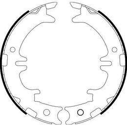 Hella Bremsbackensatz, Feststellbremse 8da355050541 f&uuml;r AMC TOYOTA LEXUS