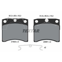 TEXTAR Bremsbelagsatz, Scheibenbremse 2163501 f&uuml;r Audi SEAT Skoda