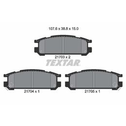 TEXTAR Bremsbelagsatz, Scheibenbremse 2170301 f&uuml;r Subaru NISSAN