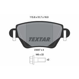 TEXTAR Bremsbelagsatz, Scheibenbremse 2355702 f&uuml;r RENAULT